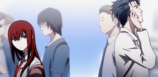 Download Anime Steins;Gate Kurisu Makise Rintaro Okabe Gif