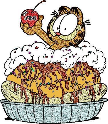 Download Glitter Humor Cartoon Cat Comic Garfield Gif