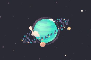 Galactic Odyssey: Pixelated Space Wonders