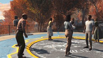 Fallout 4 — Vault Dance Loop (Animated GIF) - Gif Abyss