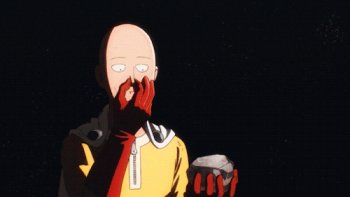 Saitama's Snack Break — One-Punch Man (GIF) - Gif Abyss