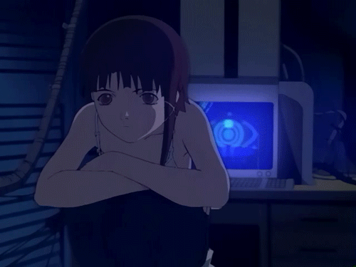 Anime Serial Experiments Lain Gif - Gif Abyss