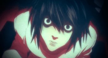 Download Anime Death Note L (Death Note) Gif