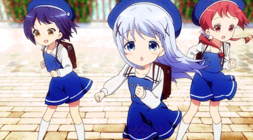 Download Gochūmon Wa Usagi Desu Ka Is The Order A Rabbit Anime Gif