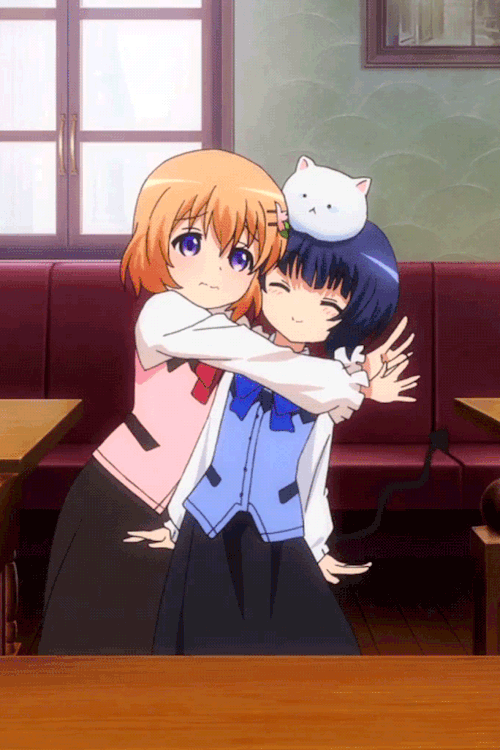 Download Gochūmon Wa Usagi Desu Ka Is The Order A Rabbit Anime Gif