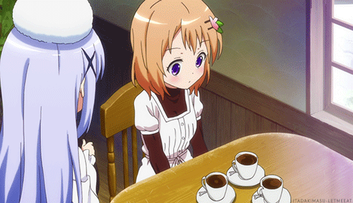 Download Gochūmon Wa Usagi Desu Ka Is The Order A Rabbit Anime Gif