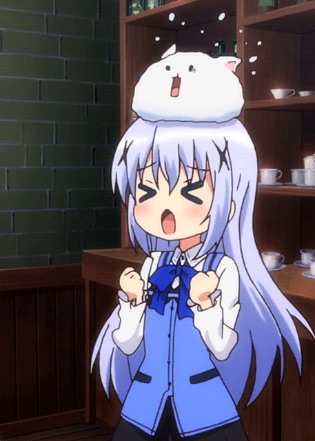 Download Gochūmon Wa Usagi Desu Ka Is The Order A Rabbit Anime Gif