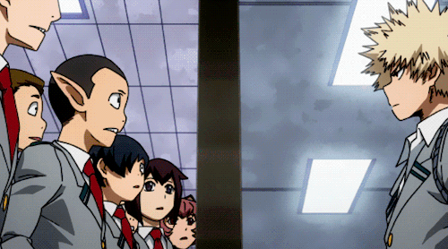 Bakugou Clash: Intense Standoff from My Hero Academia Anime