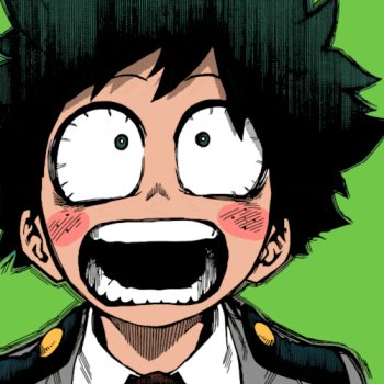 My Hero Academia Animated Moment: Izuku Midoriya's Shocked Expression ...