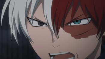 Shoto Todoroki’s Fiery Dual Power | My Hero Academia GIF