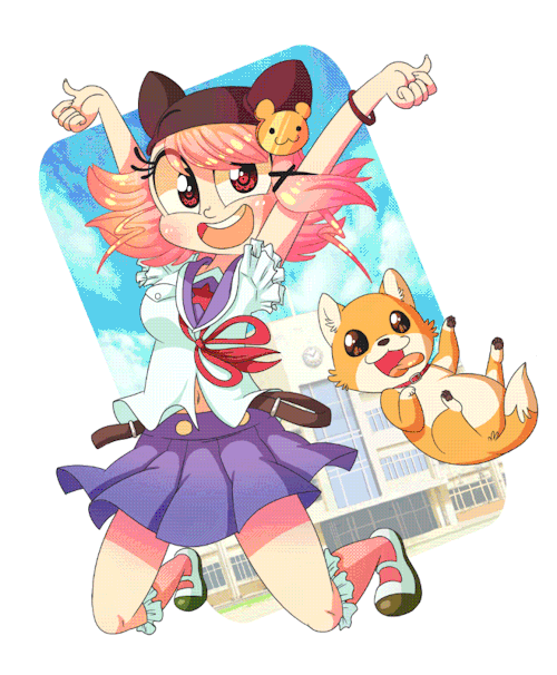 Download Gakkou Gurashi! Anime School-Live! Gif