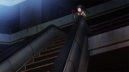 Anime Girl Falling Down Stairs