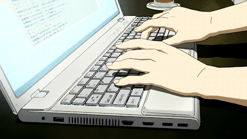 Anime Typing Gif
