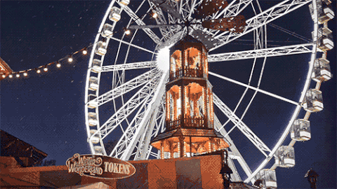 Download Amusement Park Man Made Ferris Wheel Gif