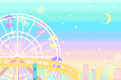 Download Amusement Park Man Made Ferris Wheel Gif