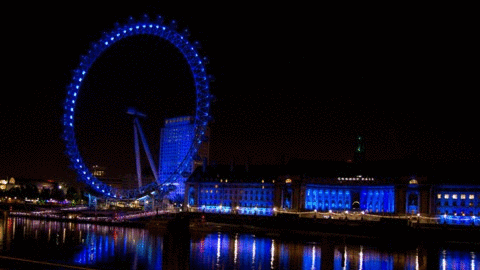 Download Amusement Park Man Made Ferris Wheel Gif