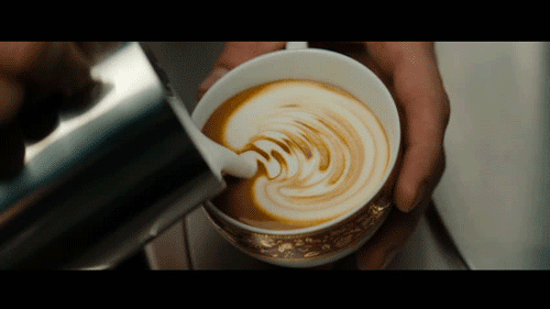 Download Food Coffee Latte Art Drink Pouring Gif