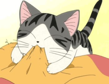 Chi's Sweet Home: Adorable Anime Kitten in Playful Motion
