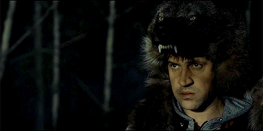 Download TV Show Fargo Wolf Hat Forest Night Gif