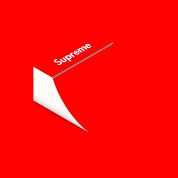 Supreme Peel: Red Sticker Logo (GIF)