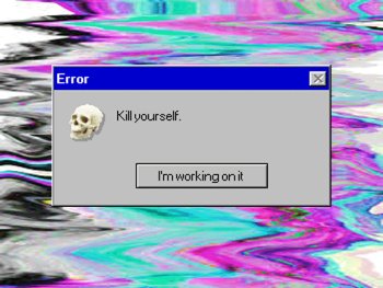 Download Artistic Vaporwave Error Message Digital Art Glitch Art Gif