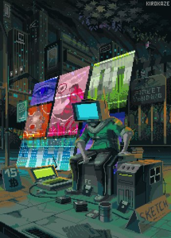 Download Sci Fi Cyborg Gif