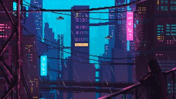 Sci‑Fi Neon Nightloop: Cyberpunk City in Motion - Gif Abyss