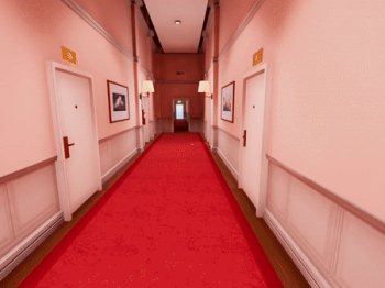 Download Video Game Superliminal Hotel Hallway Interior Design Red ...