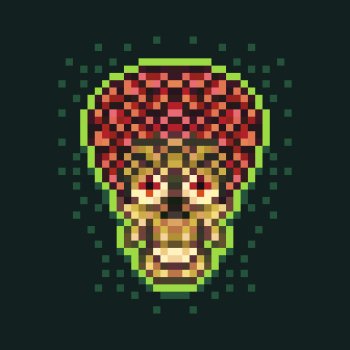 Download Pixel Art Movie Mars Attacks Gif