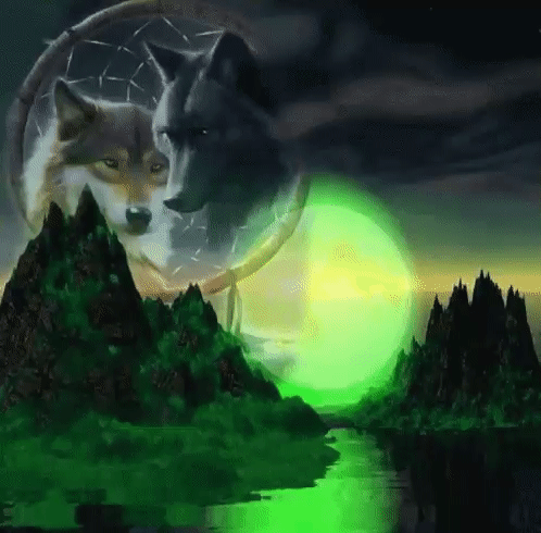 Download Fantasy Wolf Gif - Gif Abyss