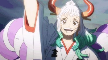 Download Yamato (One Piece) Anime One Piece Horns Kimono Gif