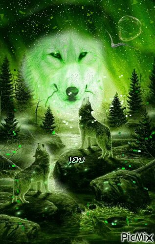 Download Fantasy Wolf Gif
