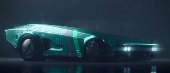 Download Sci Fi Vehicle Futuristic Car Cyberpunk Neon Gif