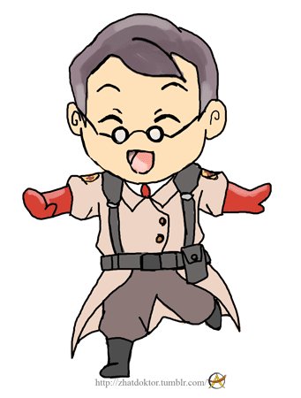 Download Video Game Team Fortress 2 Cartoon Character Animation Gif