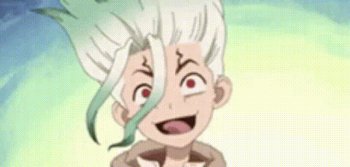 Senku's Eureka Grin — Dr. Stone GIF - Gif Abyss