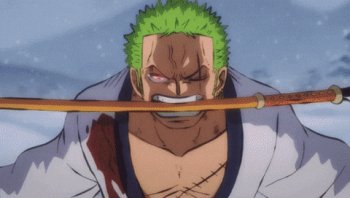 Roronoa Zoro in Action: Animated Moment from One Piece