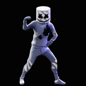 Fortnite Battle Royale Animated Marshmello Dance GIF - Gif Abyss