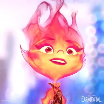 Ember Lumen Ignites: A Spark from Elemental Movie - Gif Abyss