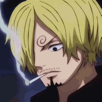Sanji's Fiery Stare: Iconic One Piece Anime Moment