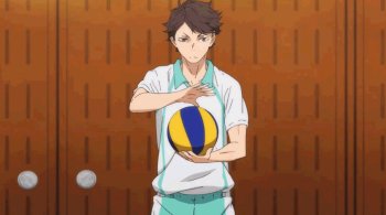 Oikawa's Signature Serve — Haikyū!! GIF - Gif Abyss