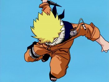 Naruto Uzumaki in Action: Dynamic Anime Moment from Naruto Series