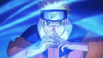 Naruto Uzumaki Unleashing Ninja Power - Iconic Anime Moment