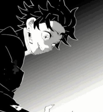 Tanjiro Kamado in Motion: Iconic Anime Moment from Demon Slayer GIF ...