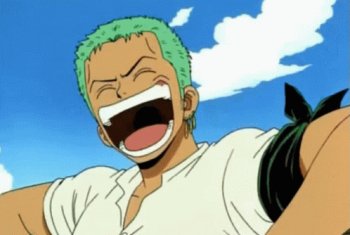 Download Laughing Roronoa Zoro Anime One Piece Gif