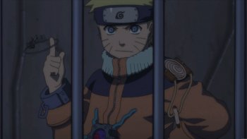 Naruto Uzumaki Anime Moment: The Determined Ninja Behind Bars - Gif Abyss