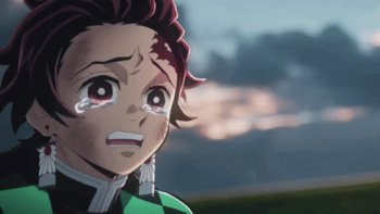 Tanjiro's Tearful Resolve — Demon Slayer (Anime GIF) - Gif Abyss