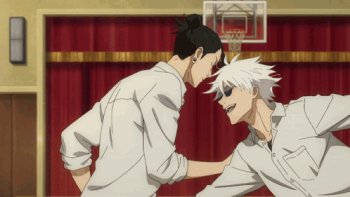 Gojo & Geto's Epic Basketball Duel | Jujutsu Kaisen Animated GIF