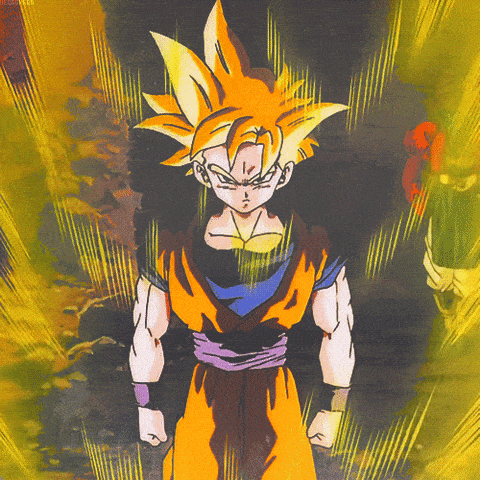 Super Saiyan Gohan Aura Burst – Iconic Dragon Ball Z Power-Up