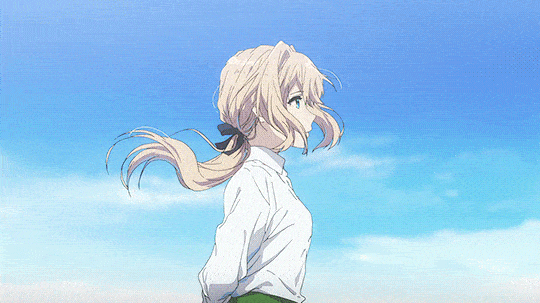 Violet Evergarden — Wind‑Swept Reverie (Anime GIF)