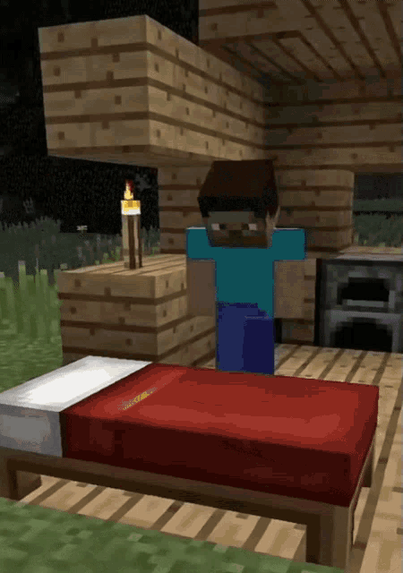 Enjoy Minecraft Night Rest - Download the GIF!